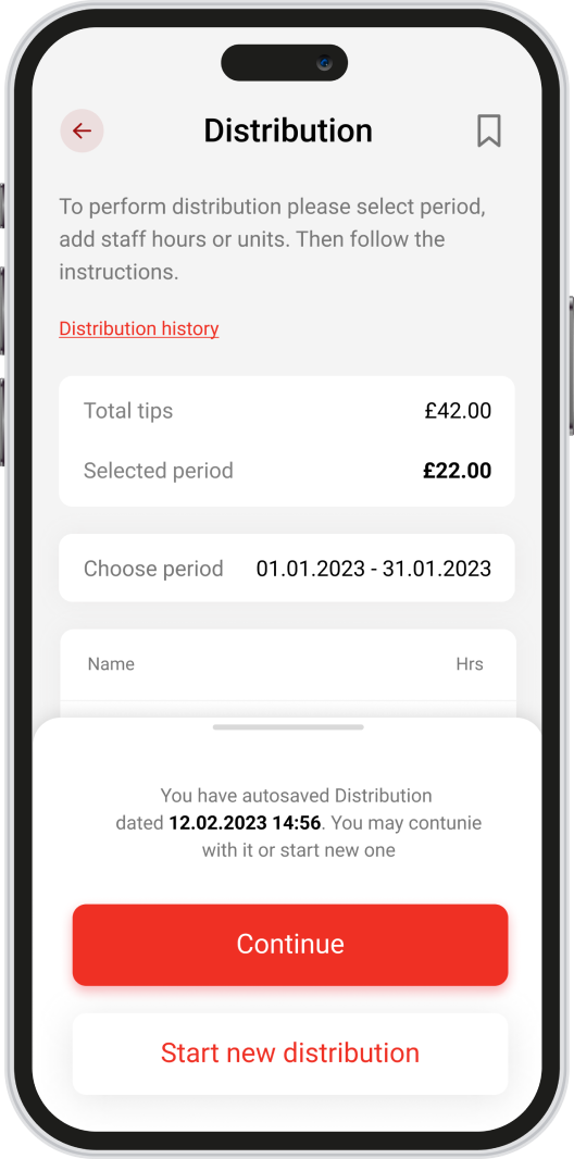 Cashless tipping platform for Restaurant and Pubs