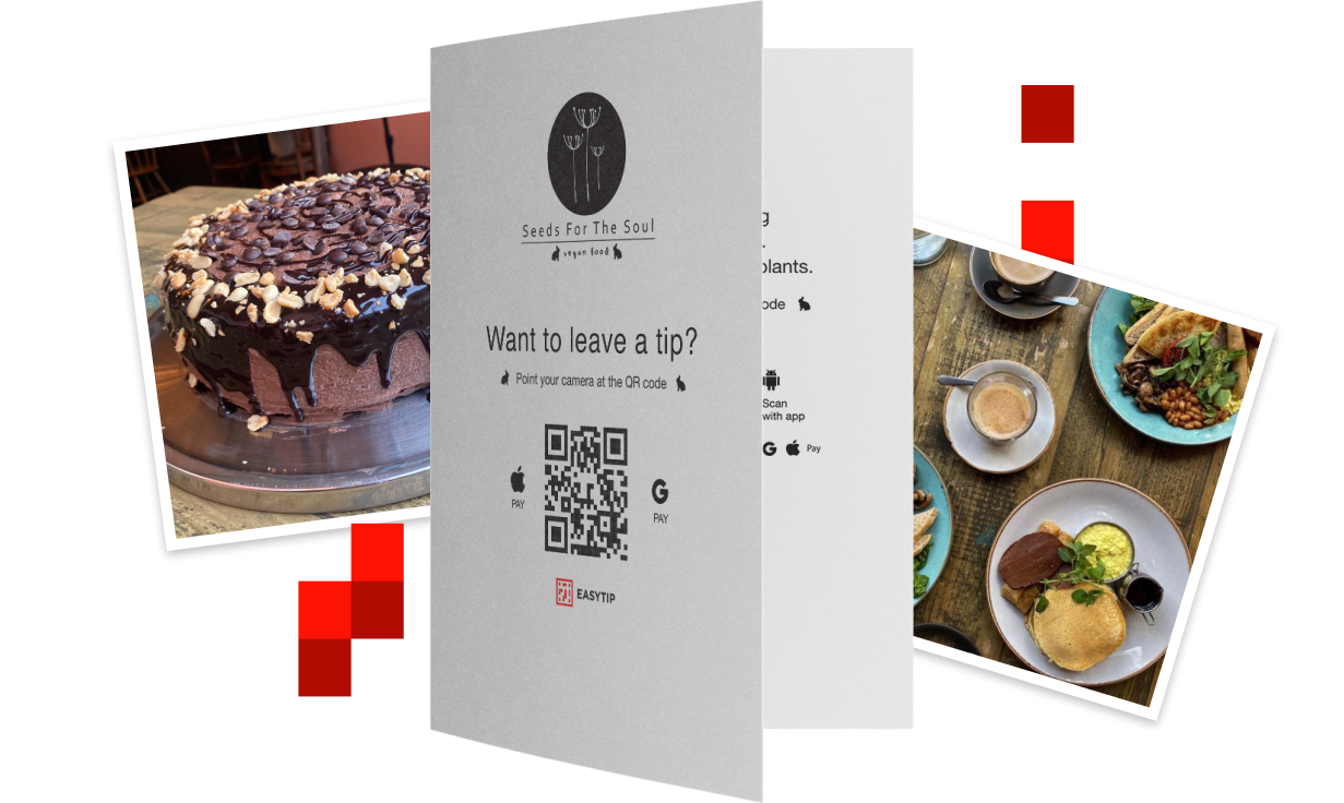 Cashless tipping platform for Restaurant and Pubs